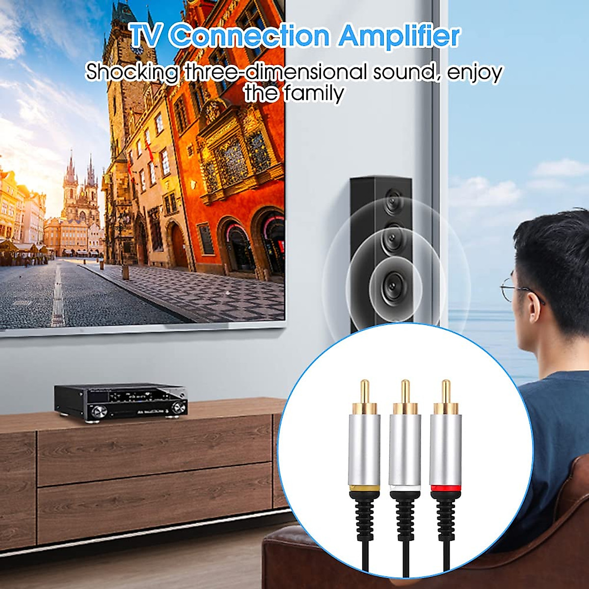 1.5M Streamlined PS Game AV Wire Component TV Cord AV Cable AV Cable Audio Video Cord Video Adapter Cord Video Cable TV Cable,PSP Component Replacement Cable for PSP2000 3000