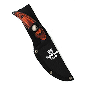 Snake Eye Tactical Full Tang Skinner Fixed Blade Knife Blade 8.5" Overall Pakka Wood Razor Sharp Hunting Fishing Camping Outdoors