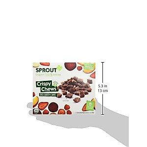 Sprout Organic Baby Food, Stage 4 Toddler Fruit Snacks, Red Fruit Beet & Berry Crispy Chews, 0.63 Oz Single Serve Packs (5 Count)