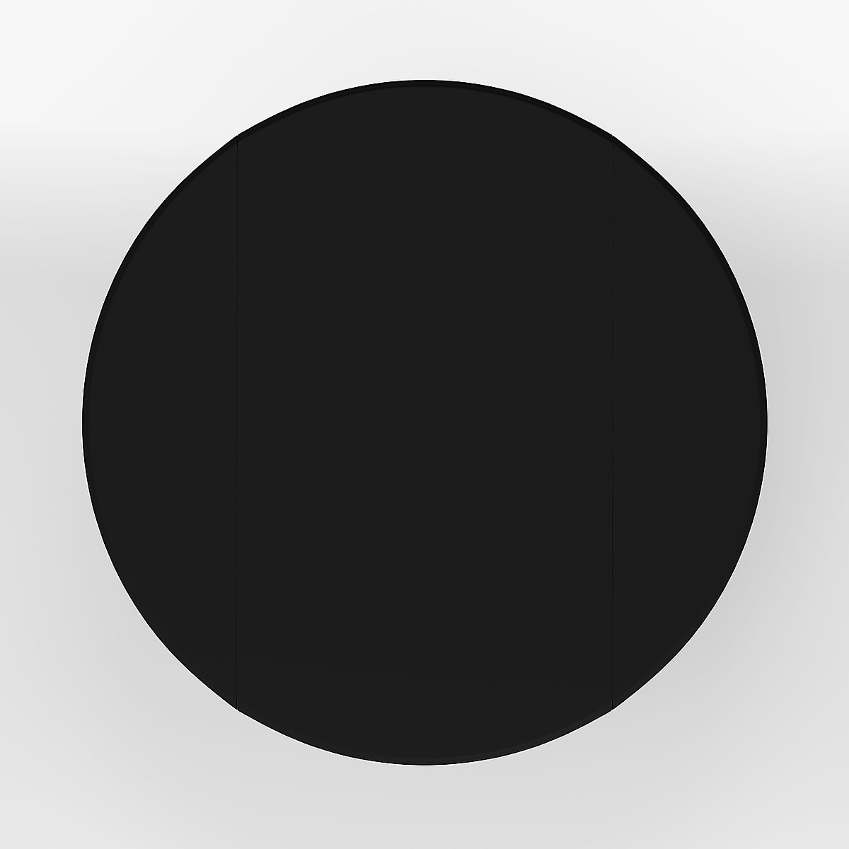 Glenwillow Home 3-PC - 42" Round Double Drop-Leaf Dining Table + X-Back Dining Chairs Dining Set in Black