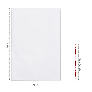 200 PCS Transparent Clear Cellophane Bags 6x9 Inches, Clear Treat Bags with Ties for Cookie Bags Resealable Cellophane Bag for Packaging Cookies,Gifts,Products,Candy,Favors