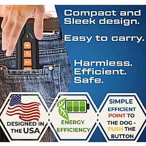 2024 Dog Bark Deterrent Device - Anti-Bark Devices for Dogs, No More Barks Dog Training Tool (Black)