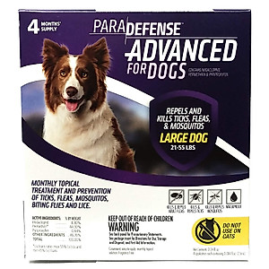 Para Defense Advanced 21-55 lb Dog Pet Flea Control Supply, Large