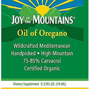 100% Wild Organic Oregano Oil - 10ml / 0.33 OZ