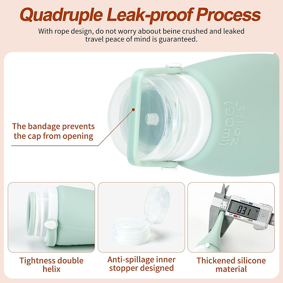 CCTIVED Travel Bottles for Toiletries, 23 Pack TSA Approved Silicone Travel Size Containers with Lable and Clear Bag, Leak Proof Refillable Travel Toiletry Bottle for Shampoo,Lotion,Conditioner