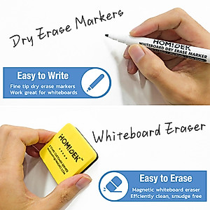Magnetic Dry Erase Whiteboard for Fridge,Easy to Write and Clean Refrigerator Magnets for Whiteboard Flexible with Magnetic Markers and Eraser