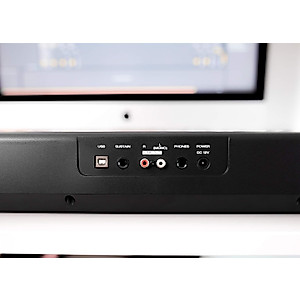 Alesis Recital – 88 Key Digital Piano Keyboard with Semi Weighted Keys, 2x20W Speakers, 5 Voices, Split, Layer and Lesson Mode, FX and Piano Lessons