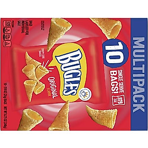 Bugles Crispy Corn Snacks, Original Flavor, Snack Bag, 8.75 oz