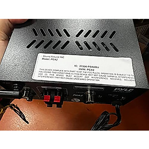 Pyle Home Home Audio Power Amplifier System 2X40W Mini Dual Channel Sound Stereo Receiver Box w/ LED For Amplified Speakers, CD Player, Theater via 3.5mm RCA for Studio, Home Use Pyle PCA2 Black