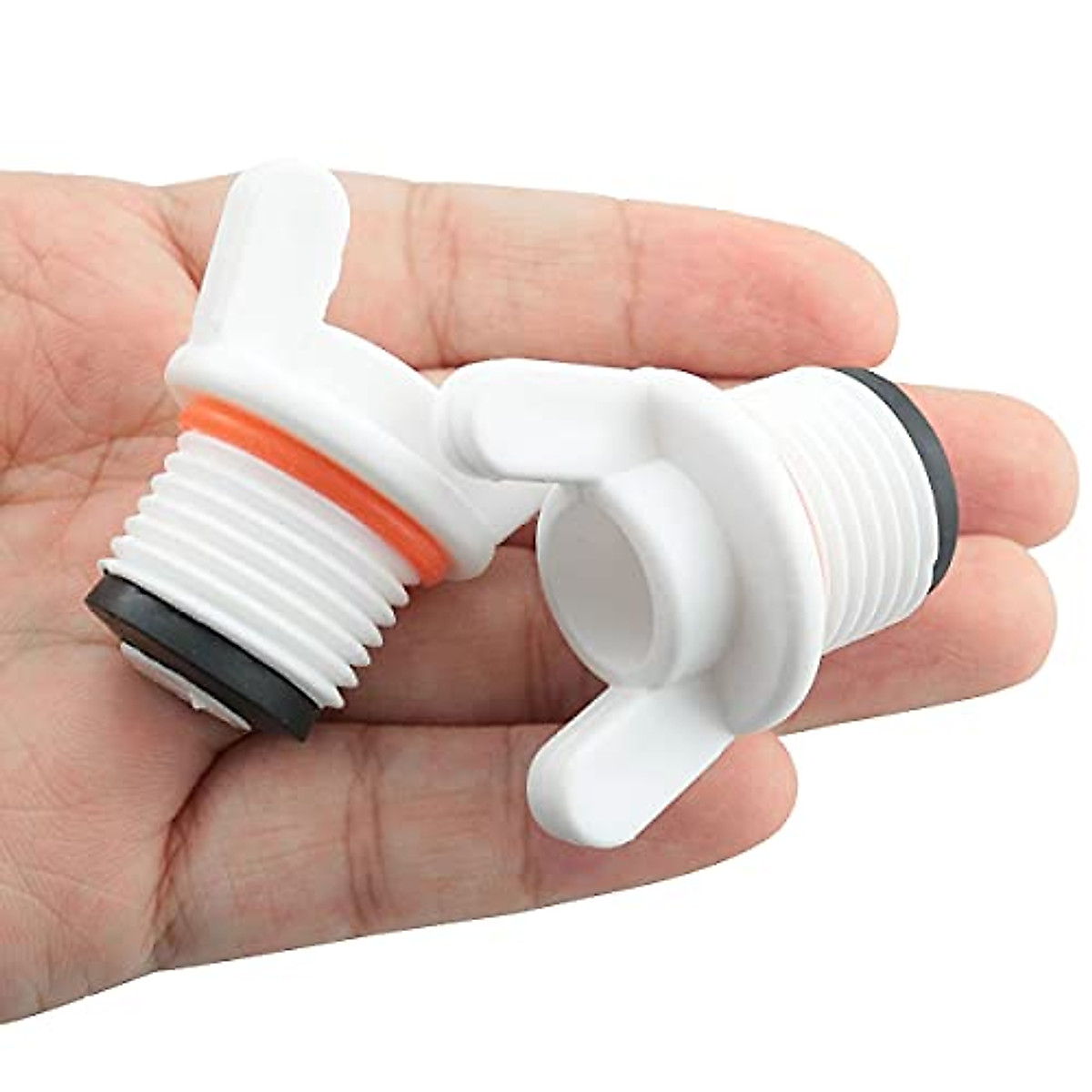 Ruiwaer 10pcs 1/2" PT Male Thread PPR Pipe Fitting End Caps Connector Plug with Butterfly Suitable for Agriculture, Lawns, Gardens, Courtyards, Greenhouses, Swimming Pools, Spray Cooling, Irrigation