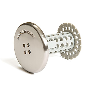 SinkShroom Revolutionary Bathroom Sink Drain Protector Hair Catcher, Strainer, Snare, Nickel Edition