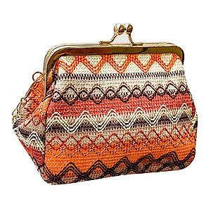Aktudy Fashion Women Straw Woven Shoulder Bag Summer Beach Vacation Chain Lock Handbags Ladies Crossbody Messenger Bag