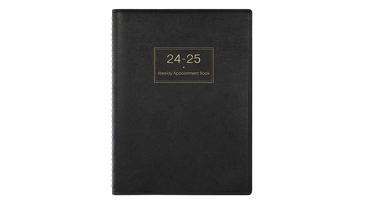 2024-2025 Appointment Book Large Weekly Planner | 8.5 x 11 Black