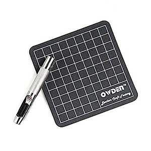 OWDEN 6 Pieces Hollow Hole Punch Set (1/8" - 5/16"),Leather Punch Tools, with A Free Cutting MAT