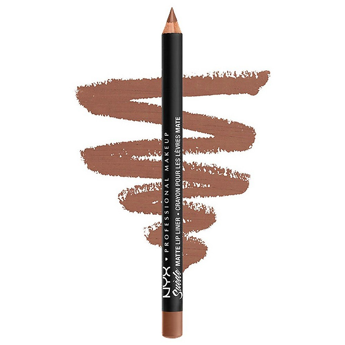 NYX PROFESSIONAL MAKEUP Suede Matte Lip Liner, Vegan Formula - Softspoken (Ash Rose)