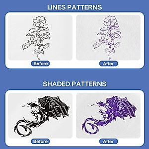 LifeBasis Tattoo Transfer Stencil Printer Tattoo Thermal Copier Thermal Tattooing Printer Machine with 30PCS Stencil Transfer Paper for Tattoo Artists & Beginners, Black