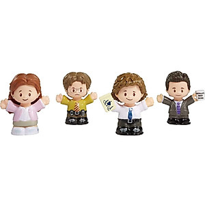 Little People Collector The Office US TV Series Special Edition Set in Display Gift Box for Adults & Fans, 4 Figures