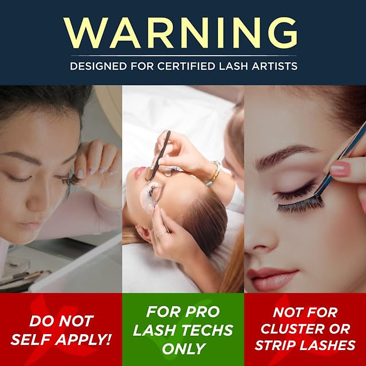 Extreme Hold Eyelash Extension Glue for Professionals | Strongest Black Lash Adhesive for Long Lasting Semi Permanent Individual Lash Extensions | 0.5-1s Fastest Drying & up to 8 Weeks Retention