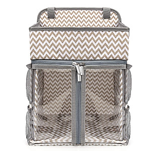 BAGLHER Hanging Diaper Organizer,Baby Diaper Organizer is Suitable for Hanging on Diaper Table,Nursery, and All Cribs.Baby Supplies Storage Diaper Rack,Diaper Stacker.