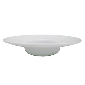 CAC China HMY-122 10-Inch Harmony Porcelain Wide Rim Pasta Bowl, 7-Ounce, White, Box of 12