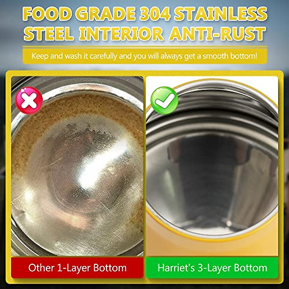 Gooseneck Kettle, Harriet 37oz Pour Over Kettle Stove Top, Stainless Steel Coffee kettle with Thermometer, Tea Kettle with 3-Layer Base, Anti-Hot Handle, for Drip Coffee & Tea