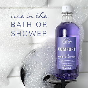 Village Naturals Therapy, Comfort 2-in-1 Foaming Bath Oil & Body Wash, 16 oz, Pack of 4