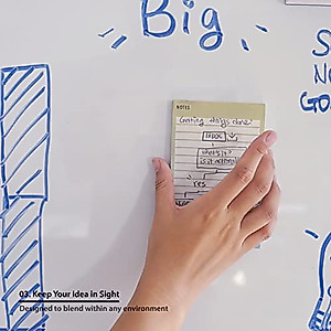Simple, Short, & Actionable, Magnetic To Do List Notepad & Memo Magnetic Notepad - ADHD Control, Focus Booster, Productivity Measurement, Daily Planner, Reminders, Quick Idea Capture Checklists, Idea Taking (3.5 X 5.5in, Color)