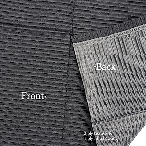 Tatmax International Disposable Black Tattoo Dental Bibs Piercing Waterproof 3-Ply Dental Napkin Tattoo Tray Table Covers