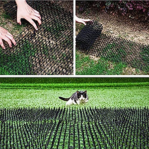 Cat Scat Mat with Spikes,Cat Repellent Indoor & Outdoor Scat Mat, Deterrent Scat Mats for Cats and Dogs for Garden, Porch, Home, Anti-Cats Network Digging Stopper Prickle Strip,200x30cm