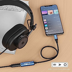 MillSO USB Type C to 1/4 Headphone Adapter TRS 6.35mm Female to USB C Aux Audio Adapter Stereo Jack Adapter for Amplifiers, Mixer, Home Theater, Smartphones, Laptop, 6.35mm Headphones