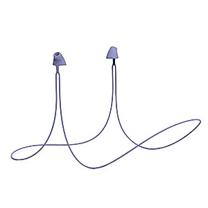 Flare Calmer Secure – Ear Plugs Alternative – Reduce Annoying Noises Without Blocking Sound – Soft Reusable Flexible Silicone with Built-in Lanyard – Purple