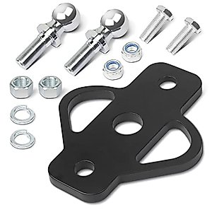MAHLER GATES 3-Way Trailer Hitch Adapter with Bolt and 2 Inch Ball 1-7/8 Inch Ball for ATV Lawn Mower, Golf Cart, Garden Tractor, Flat Towing Tow Ball Mount
