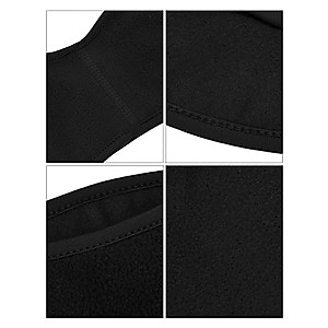 BBTO 3 Pcs Ear Warmer Fleece Headbands Ear Muffs Winter Running Gear for Women Men Adult(Black)