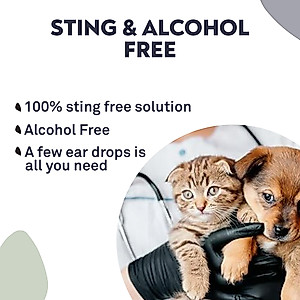 Smiling Paws Pets OTIC+ Formula - Ear Cleaner for Dogs and Cats - Dog Ear Treatment for Inflamed Areas - Cat and Dog Ear Wash Cleaner - Cat and Dog Ear Cleaner Solution - 8oz