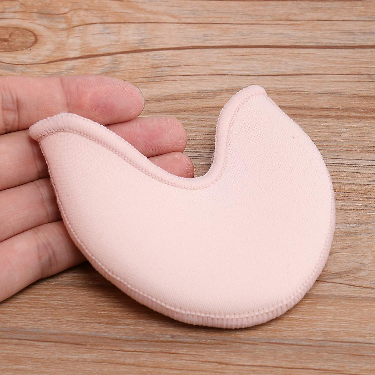 Ballet Toe Pads 2 Pairs Ballet Toes Pad Pointe Shoe Socks Silicone Toe Socks Toe Liner Socks Half Seamless Socks Metatarsal Pads for High Heel Dance Shoes Pink Toe Pointe Pads