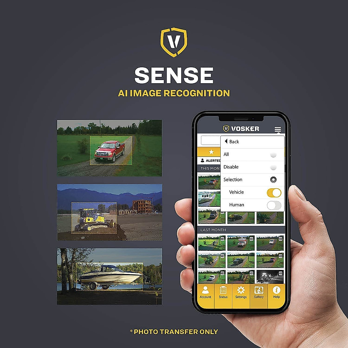 Vosker V150 Solar-Powered LTE Cellular Home Security Outdoor Camera, Motion Activated Sensor Nightvision Wireless - Bundle Including 4 V150 Cameras and 4 Security Boxes