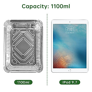 AKEROCK 50 PCS Christmas Cookie Tins with Lid, Foil Treat Containers for Holiday Gift Giving and Food Storage - Christmas Cookie Containers