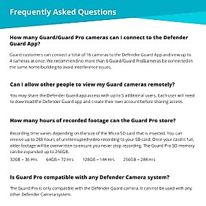 Defender Guard Pro 2K WiFi. Plug-in Security Camera with Color Night Vision, Two-Way Talk, Smart Human Detection, Spotlight & Siren (1 Camera, 32GB)