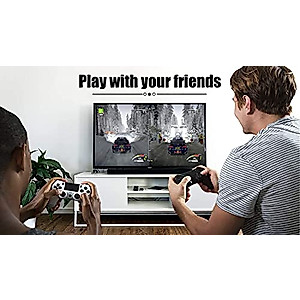 Wireless PS4 Controller, Game Controller for Playstation 4 with Dual Vibration and Charging Cable (Purple Galaxy)
