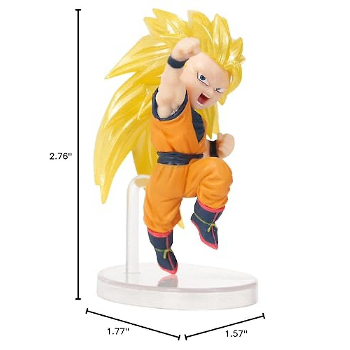 Bandai Namco - Dragon Ball Super - Super Saiyan Vegito, Zamasu, Super Saiyan 3 Goku, Ultra Instinct Goku, Dragon Ball Adverge 2" Figure (Box Set 4)