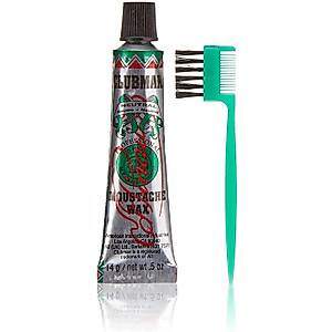 Clubman Moustwax With Brush White (Neutral) (2 Pack)