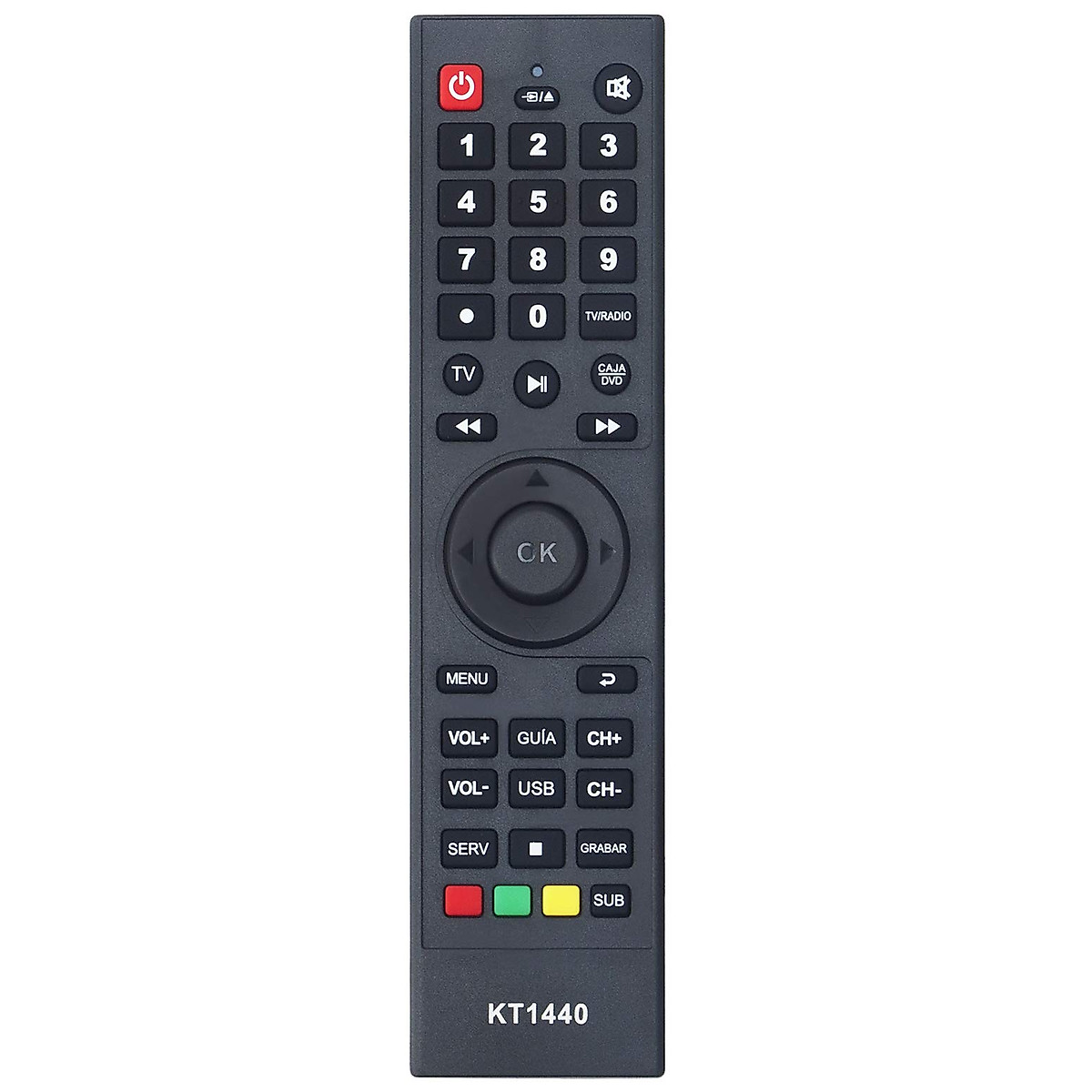 KT1440 Replacement Universal Remote Control fit for Haier CRT ATEC Panda Parker TV Wentai DVD