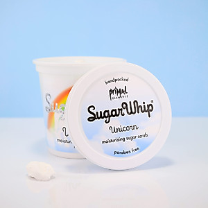Primal Elements Sugar Scrub, Exfoliating Sugar Whip, Body Cleanser & Moisturizer, Unicorn, 10 oz Package