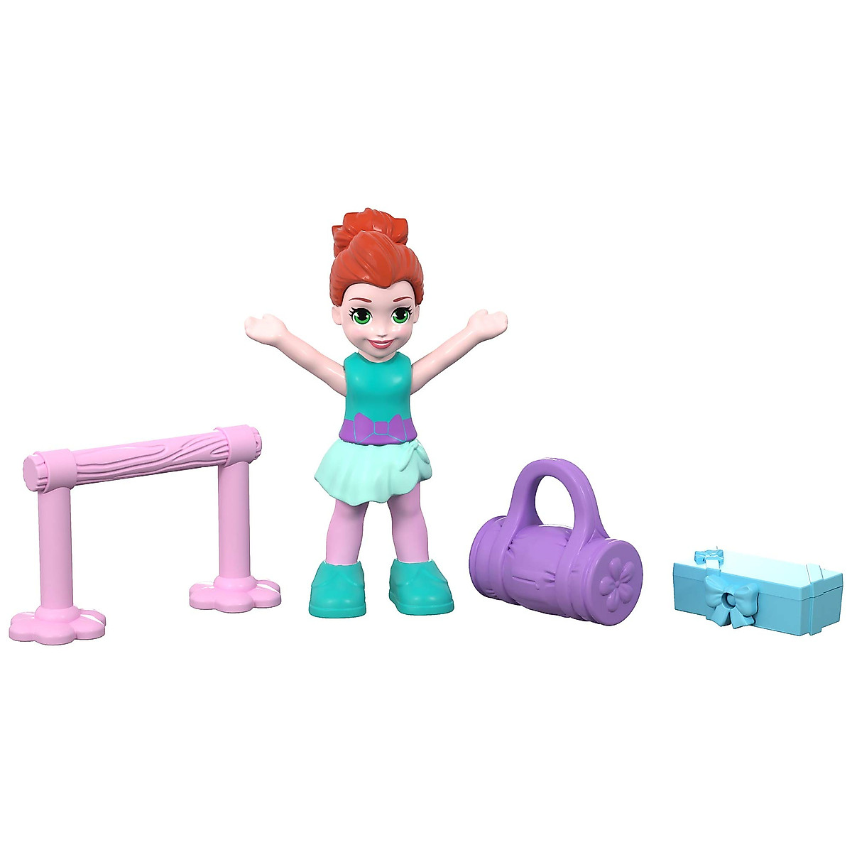 Polly Pocket Tiny Pocket Places Ballet Compact with Micro Lila Doll & Accessories