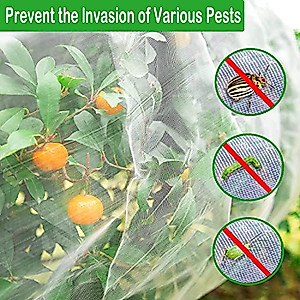 Garden Netting 4ftx10ft Mosquito Netting, Plant Covers Netting for Plant Protecting/Vegetable/Flowers Garden Netting Pest Barrier