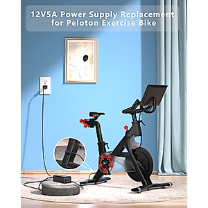 VHBW Compatible with Peloton Power Cord Replacement for Peloton Bike Power Cord Replacement Charger Cord 12V 4.17A Exercise Bike Model: PLTN-RB1VO PLTN-RB1V1 PLTN-RB1VQ (NOT for Bike Plus)