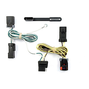 CURT 55537 Vehicle-Side Custom 4-Pin Trailer Wiring Harness, Fits Select Dodge Caravan, Grand, Chrysler Town and Country