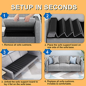 [Upgraded] Heavy Duty Couch Cushion Support for Sagging Seat 20.5''x67'', Thicken Solid Wood Sofa Support Under Cushions Boards,Perfectly Fix and Protect Sagging Couch Cushion Seat, Extend Sofa Life