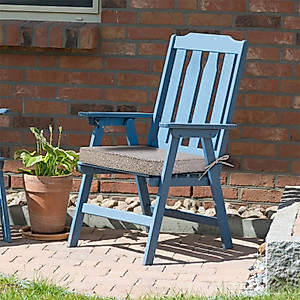 JMKaixin Outdoor Chair Cushions 19 x 19 Inch Waterproof Patio Seat Cushions for Patio Furniture Garden Sofa Couch with Zipper and Adjustable Straps, Set of 4