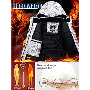 RIUIYELE Women's Ski Jackets and Pants Set Waterproof Insulated Snowsuit Winter Warm Skisuit Fashion Snowboarding Snow Coat (style1,M)